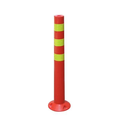China Flexible Traffic Bollard Post PU PVC Road Warning Delineator 450mm-1200mm Height for sale