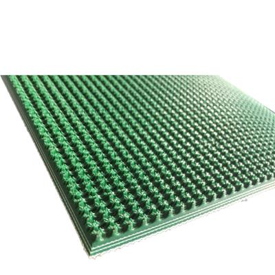 China Industrial PVC Conveyor Belt 2.0mm Thickness Green for Inclined Conveying for sale