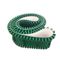 China Green PVC Conveyor Belt 3.0mm Rough Surface for Industrial Material Handling for sale