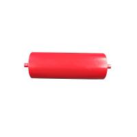 China Carbon Steel Conveyor Roller Idler 76-219mm Diameter ISO DIN Standard Heavy Duty for sale
