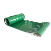 China Industrial PVC Conveyor Belt 3.0mm Thick Green for Inclined Conveying for sale