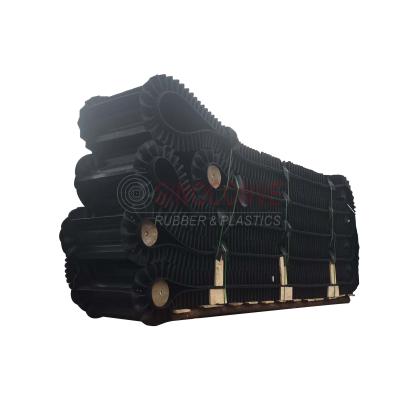 China Skirt Rubber Sidewall Conveyor Belt with Cleats for Steep Incline Material Handling for sale