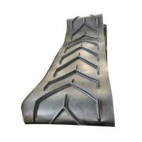 China Chevron Pattern Rubber Conveyor Belt 10mm Thickness 800mm Width Industrial for sale