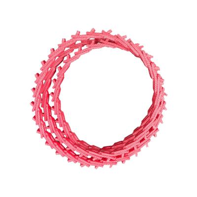 China Adjustable Type C Red PU Link V Belt 22mm Top Width 14mm Thickness for sale