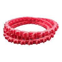 China Adjustable Type C Red PU Link V Belt 22mm Top Width 14mm Thickness for sale