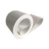 China Customized White Sidewall Cleat Chevron Edge Flat PVC Conveyor Belt ISO9001 -10 to 80 C for sale