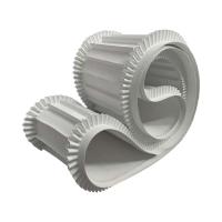 China Customized White Sidewall Cleat Chevron Edge Flat PVC Conveyor Belt ISO9001 -10 to 80 C for sale