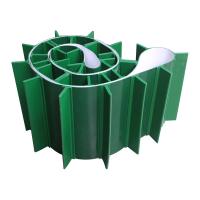 China 3mm Thick Green PVC Conveyor Belt for Inclined Conveying Industrial Grade for sale