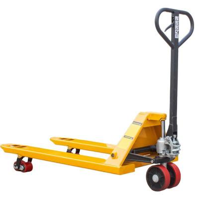 China Custom 2 Ton Hydraulic Hand Pallet Truck with Nylon Wheels Fast Lifting Leak Proof for sale