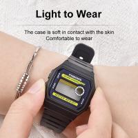 China Custom 20mm Simple Stylish Smart Watch Case TPU Durable With Brushed Bottom Cover for sale