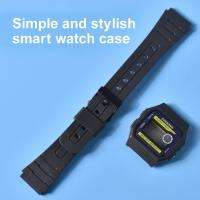 China Custom 20mm Simple Stylish Smart Watch Case TPU Durable With Brushed Bottom Cover for sale