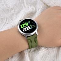 China Soft 22mm Silicone Rubber Watch Strap Stainless Steel Buckle For Sports for sale
