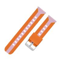 China Double Color Customize Silicone Rubber Watch Strap Bands 20mm Fashion for sale