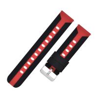 China Double Color Customize Silicone Rubber Watch Strap Bands 20mm Fashion for sale