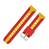 China Double Color Customize Silicone Rubber Watch Strap Bands 20mm Fashion for sale
