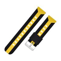 China Double Color Customize Silicone Rubber Watch Strap Bands 20mm Fashion for sale