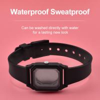 China Skin Friendly Silicone Rubber Wristband , Silicone Watch Strap 24mm for sale