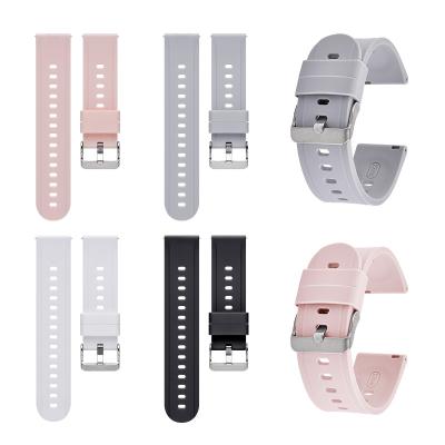 China Colorful 22mm Silicone Watch Strap With Simple Stylish For Sports for sale