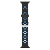 China Two tone colors 38 40 42 44 mm Silicone Watch Strap for Apple Watch for sale