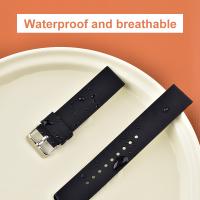China Fashion 20mm Black Silicone Watch Strap With Stainless Steel 201L Buckle for sale