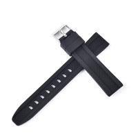 China 18mm ODM Silicone Rubber Watch Strap Bands With Customization LOGO for sale
