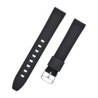 China 18mm ODM Silicone Rubber Watch Strap Bands With Customization LOGO for sale