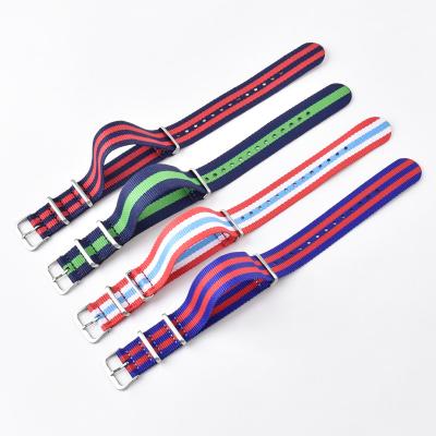 China Sport Fashion Nylon Fabric Watch Strap Braiding 18mm 20mm 22mm for sale