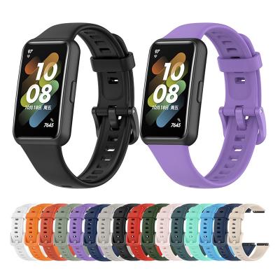 China 15.8mm Luxury Silicone Rubber Watch Strap Bands Multi Colors Fit For Huawei 7 for sale
