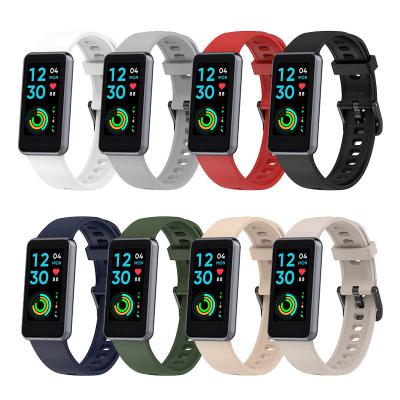 China 18mm Soft Multi Colors Sport Watch Strap Silicone Accessory Fit For Realme Band2 for sale