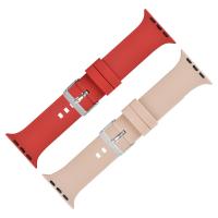 China Popular Optional Colors 40mm 44mm Silicone Sport Watch Band For Apple Watch for sale