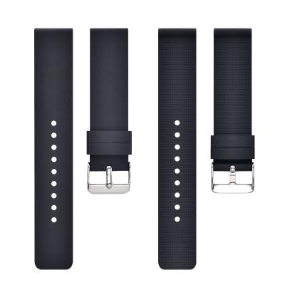 China Durable Optional Colors Silicone Rubber Watch Strap Bands 20mm For Apple Watch for sale