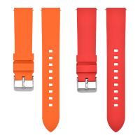 China OEM Custom Print Silicone Rubber Watch Band Quick Release 20mm for sale
