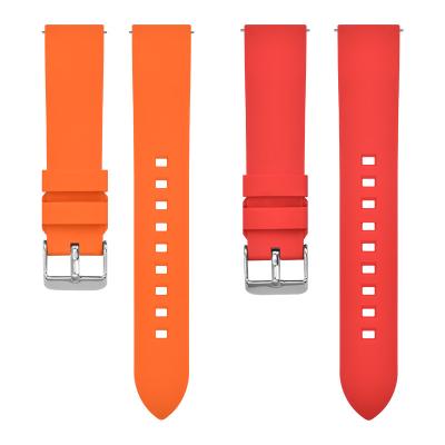 China OEM Custom Print Silicone Rubber Watch Band Quick Release 20mm for sale