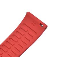 China OEM Custom Print Silicone Rubber Watch Band Quick Release 20mm for sale