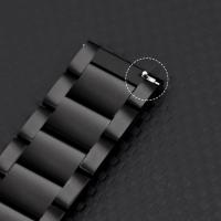 China Luxury 22mm Stainless Watch Strap Gold Rose Gold Black Silver for sale