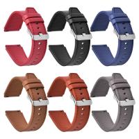 China Replaceable Genuine Leather Watch Band , 22mm Calfskin Watch Strap for sale