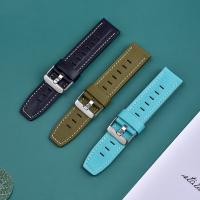 China Top Calf Genuine Leather Watch Strap Band , Quick Release Leather Watch Band Strap for sale