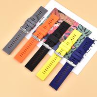 China 20 22 24mm Silicone Rubber Watch Strap Bands With Quickle Release for sale