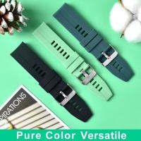 China Quick Release Soft Silicone Watch Strap 20mm Flexible 3 Colors for sale