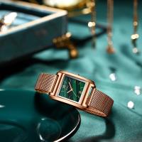 China Luxury Copper Material Dial Quartz Wrist Watch Men Mesh Strap Skeleton for sale