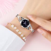 China SGS Certified Round 314L Stainless Steel Diamond Watches For Women for sale