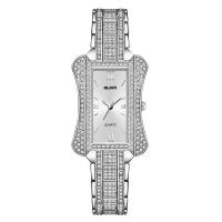 China Women Square Alloy 3ATM Fashion Quartz Watches With Diamond for sale