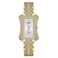 China Women Square Alloy 3ATM Fashion Quartz Watches With Diamond for sale