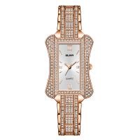 China Women Square Alloy 3ATM Fashion Quartz Watches With Diamond for sale