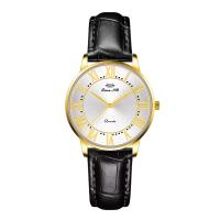 China Waterproof 3ATM Fashionable Leather Band Quartz Watch For Men And Women for sale