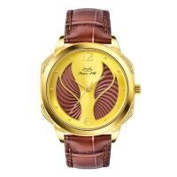 China Fashionable Stainless Steel Genuine Leather Quartz Watch Elegant Luxury For Women for sale