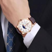 China Custom Automatic Leather Mechanical Wrist Watches For Business Men for sale