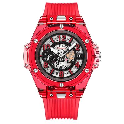China Transparent Silicone Lovers Quartz Crystal Watch Waterproof Fashion for sale