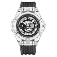 China Japanese Quartz Crystal Watch Waterproof Fashion Transparent Silicone Lovers for sale