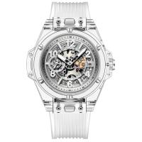 China Japanese Quartz Crystal Watch Waterproof Fashion Transparent Silicone Lovers for sale
